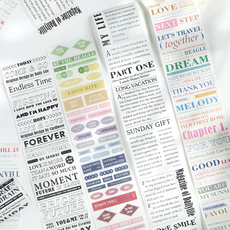 Washi tape - words – Dagurinn